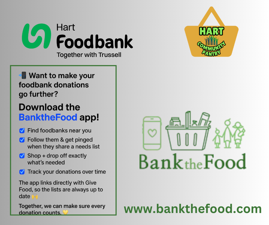 Boosting Foodbank donations with the BanktheFood App 📱🥫 | Hart Foodbank