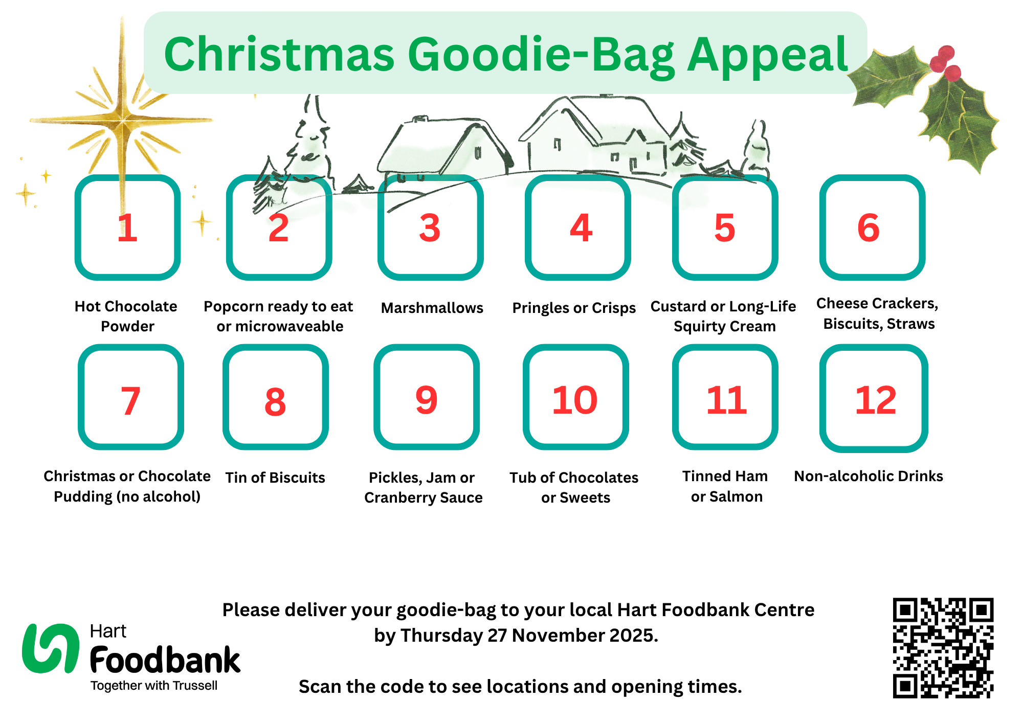 2025 Reverse Advent Calendar Appeal launch | Hart Foodbank