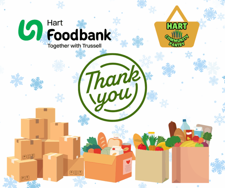 Food parcels distributed in 2025 – a year in numbers | Hart Foodbank