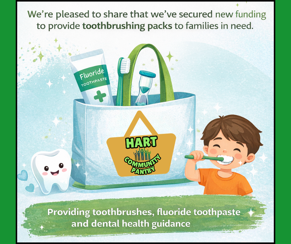 Grant supports better dental health for families in Hart | Hart Foodbank